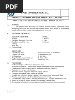 Work Procedure For The Concrete Pouring of Remaining Operating Deck Slab | PDF | Concrete ...