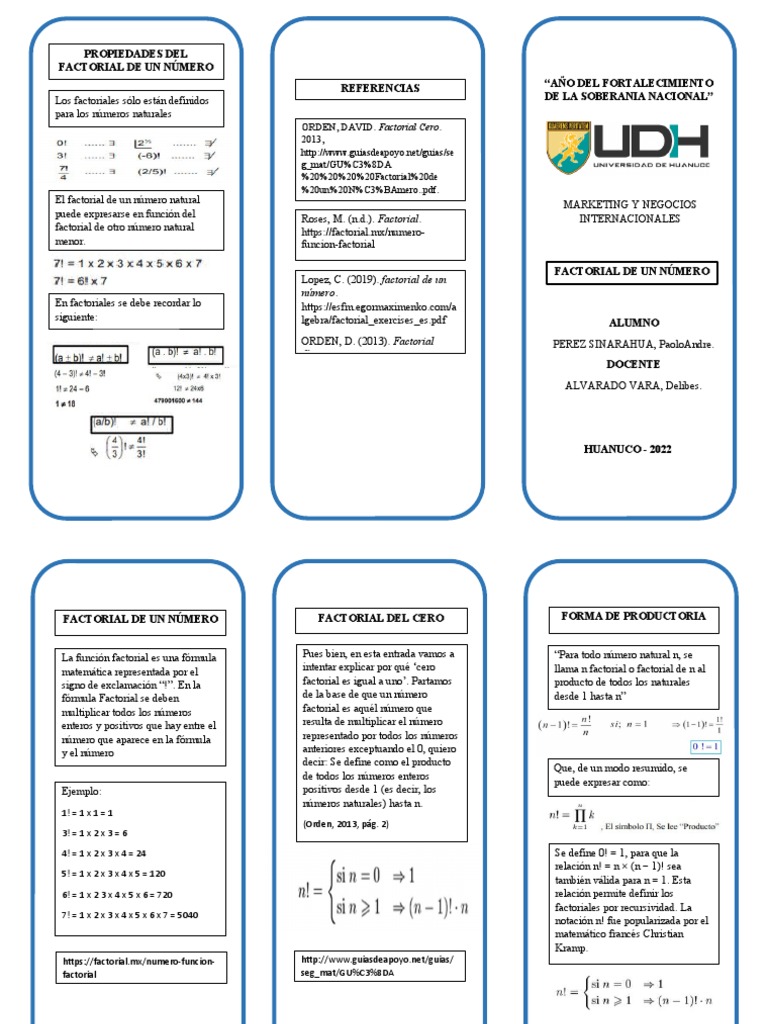 Triptico de Matematica | PDF | Entero | Matemáticas discretas