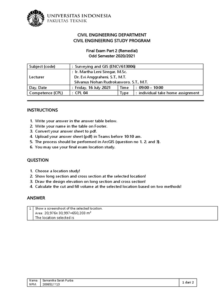 Analyzing Cut and Fill Volumes Using Long Section and Cross Section ...
