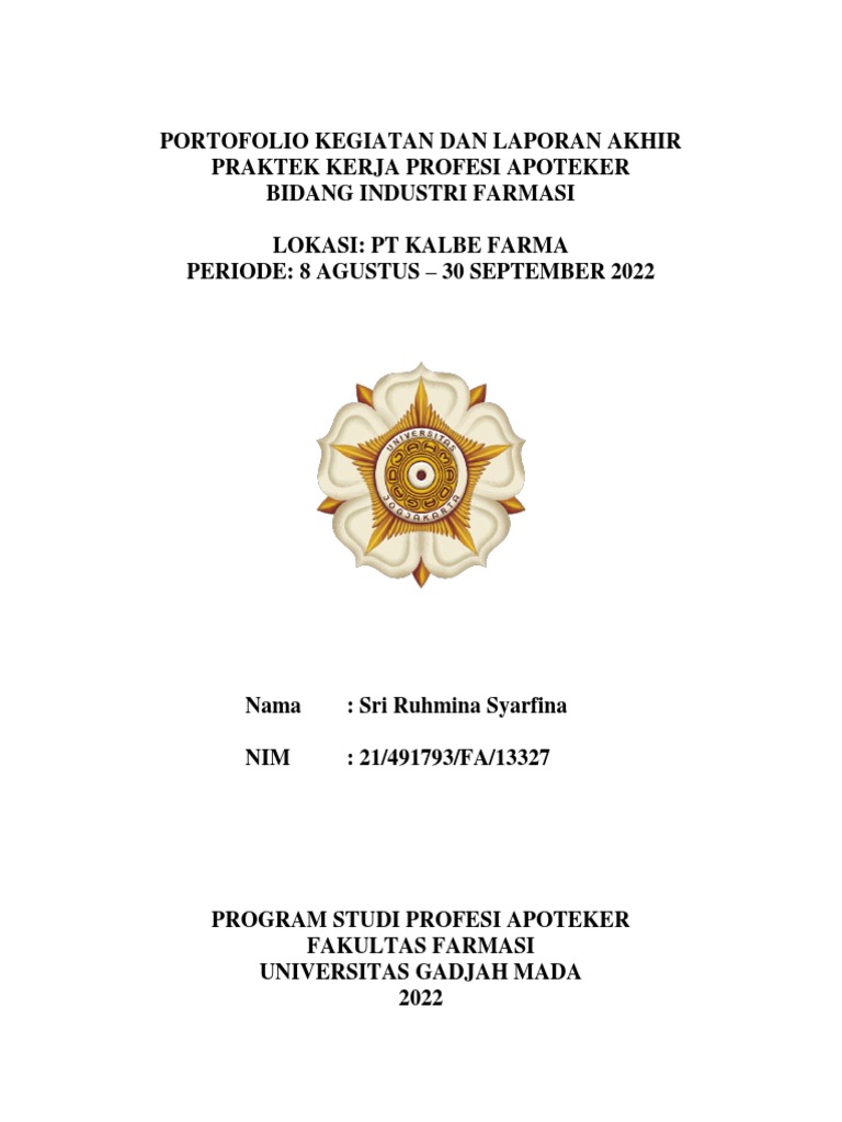 Sri Ruhmina Syarfina - Laporan PKPA Industri Review Sevy | PDF