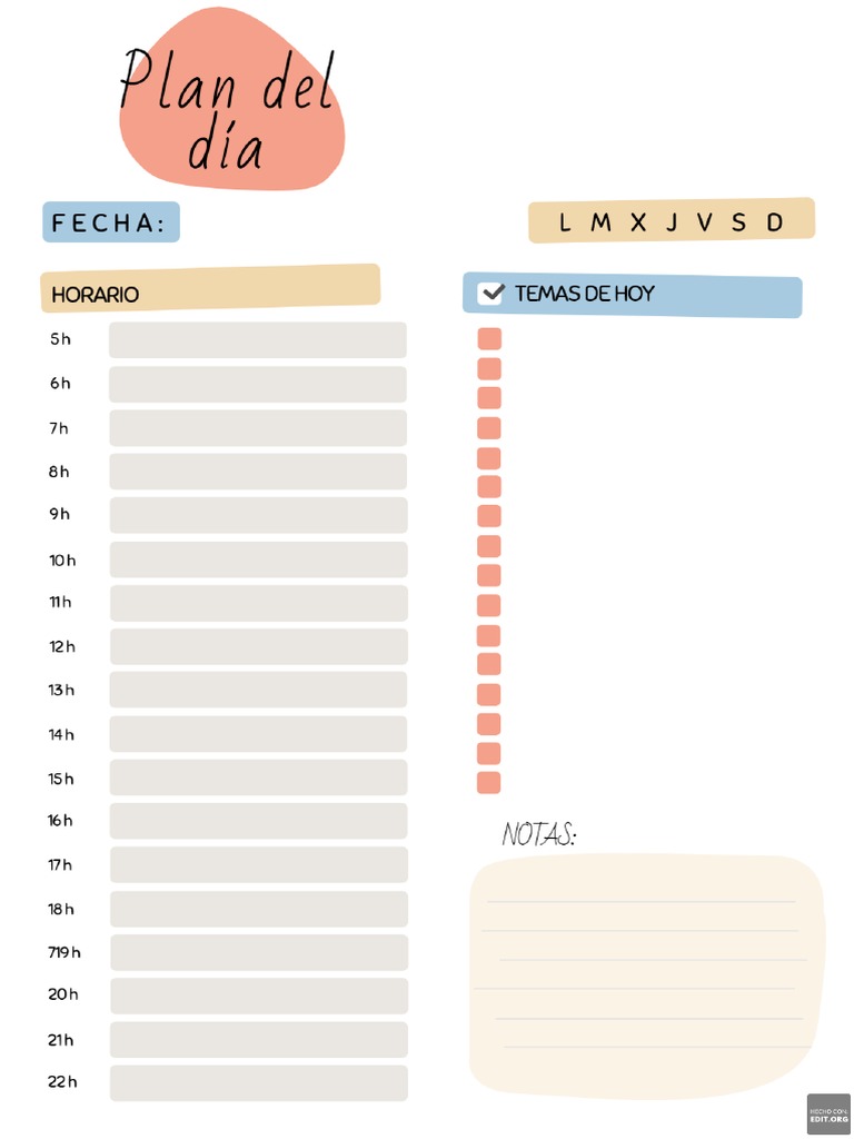 Plan del dia | PDF