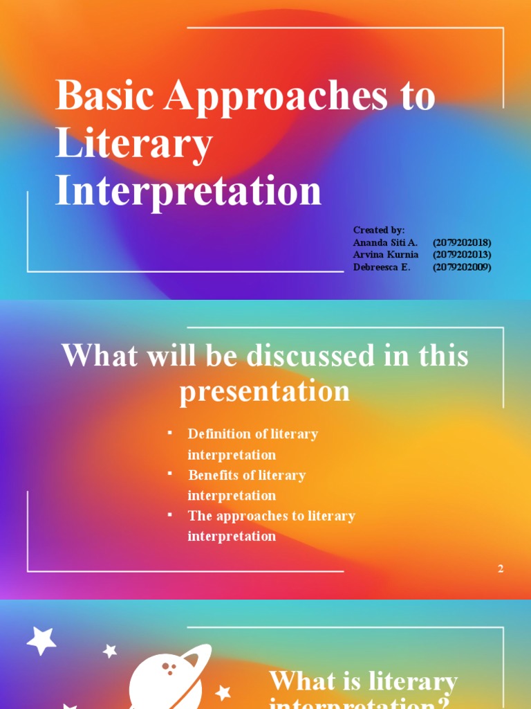 Basic Approaches To Literary Interpretation | PDF | Literary Criticism ...