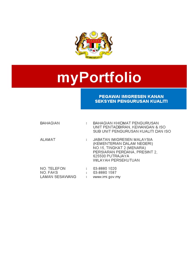 Contoh Myportfolio | PDF