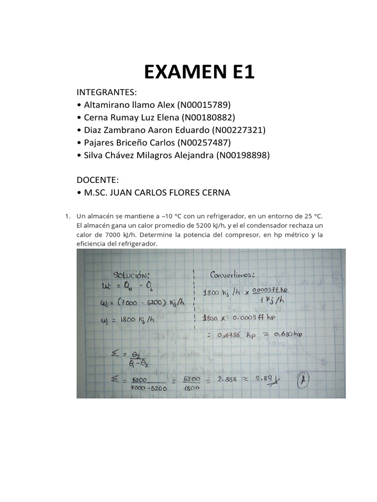 Examen E1 | PDF