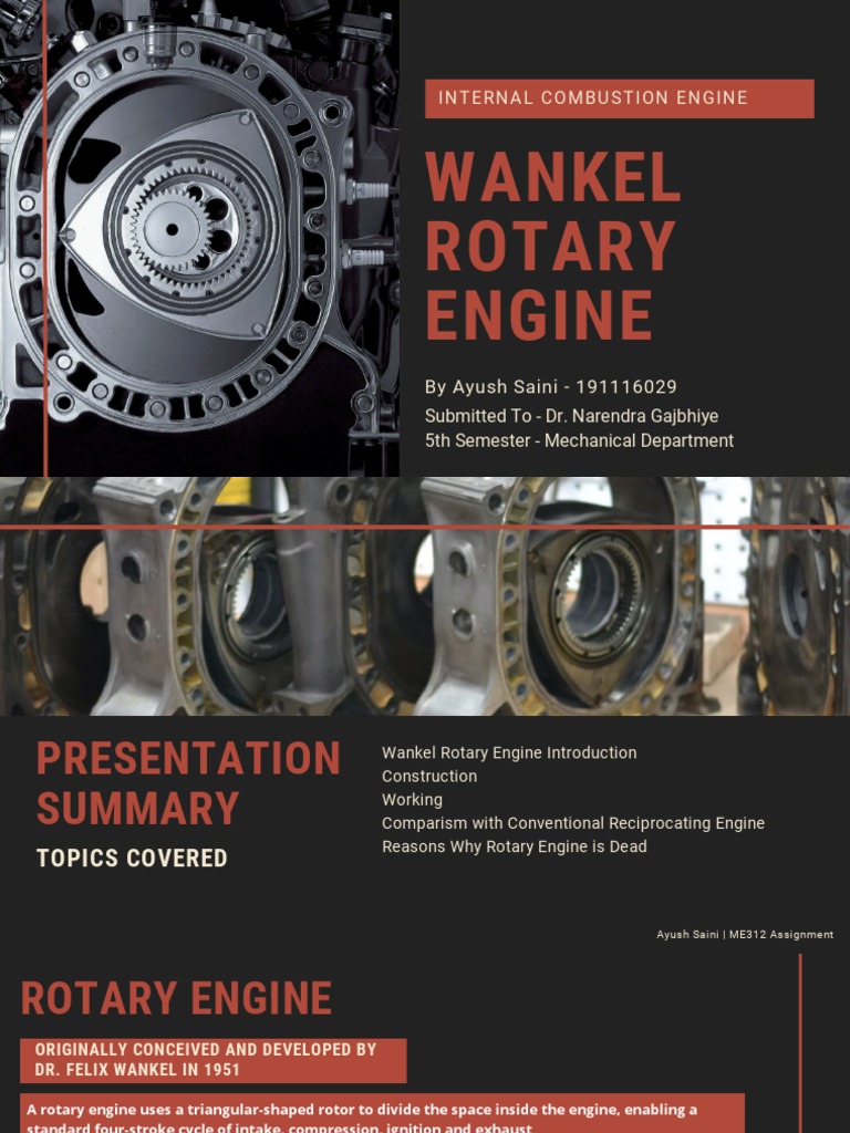 Wankel Rotary Engine | PDF | Internal Combustion Engine | Engines