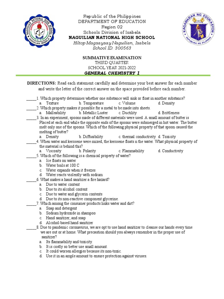 Gen. Chem 1 | PDF | Chemical Compounds | Chemical Bond