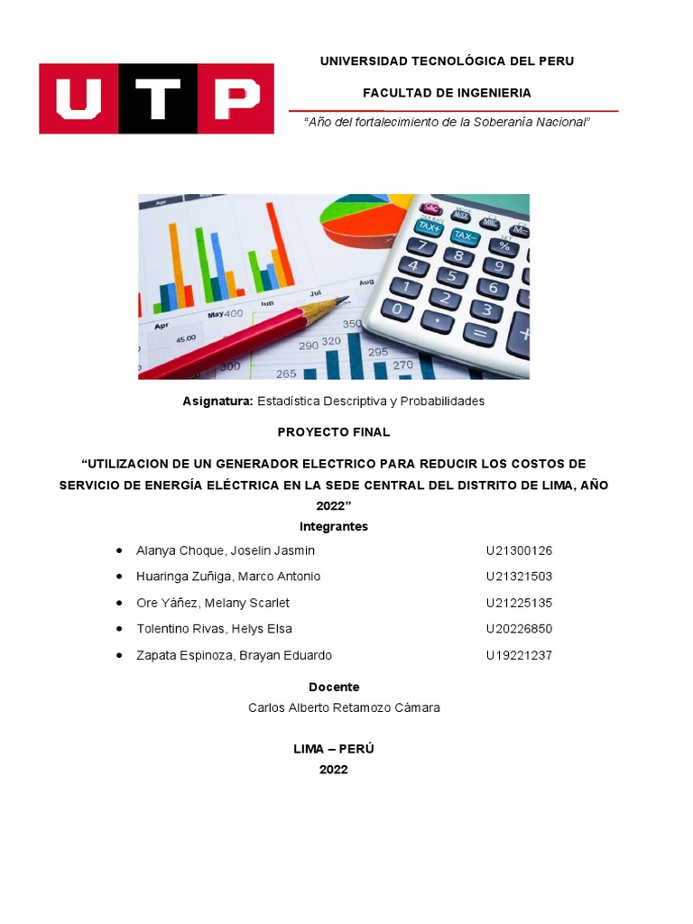Proyecto Final - Estadistica Descriptiva | PDF | Estadísticas | Desviación Estándar