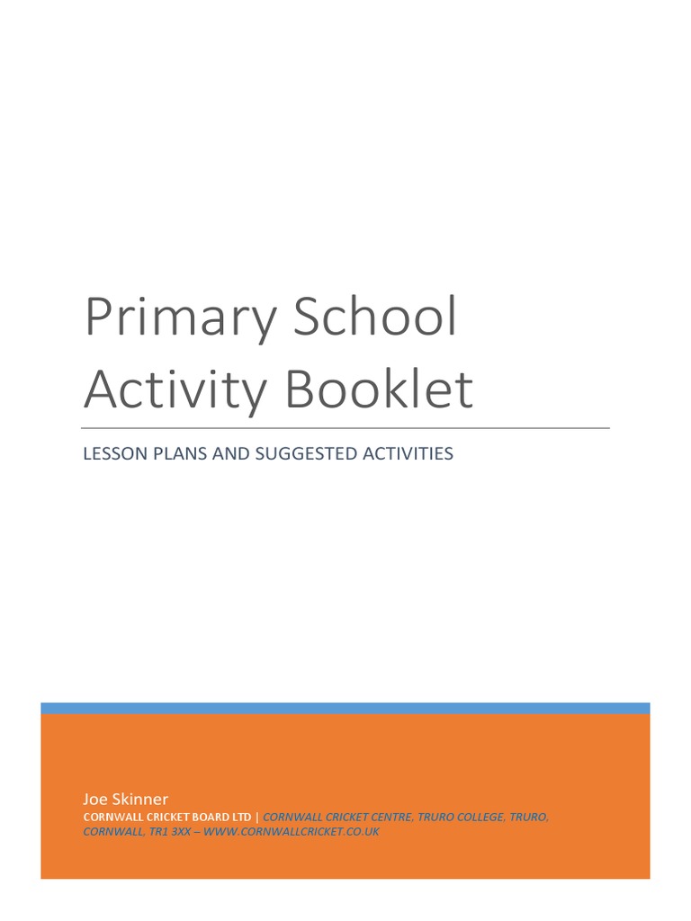 Primary School Cricket Lesson Plans | PDF | Bowling (Cricket) | Cricket