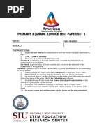 Grade 4 Mock Test Paper Set 1 | PDF | Test (Assessment) | Multiple Choice