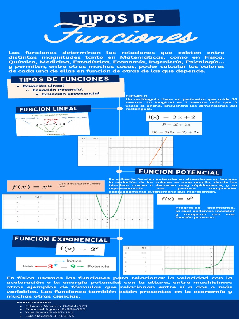 Infografía Tipos de Funciones | PDF