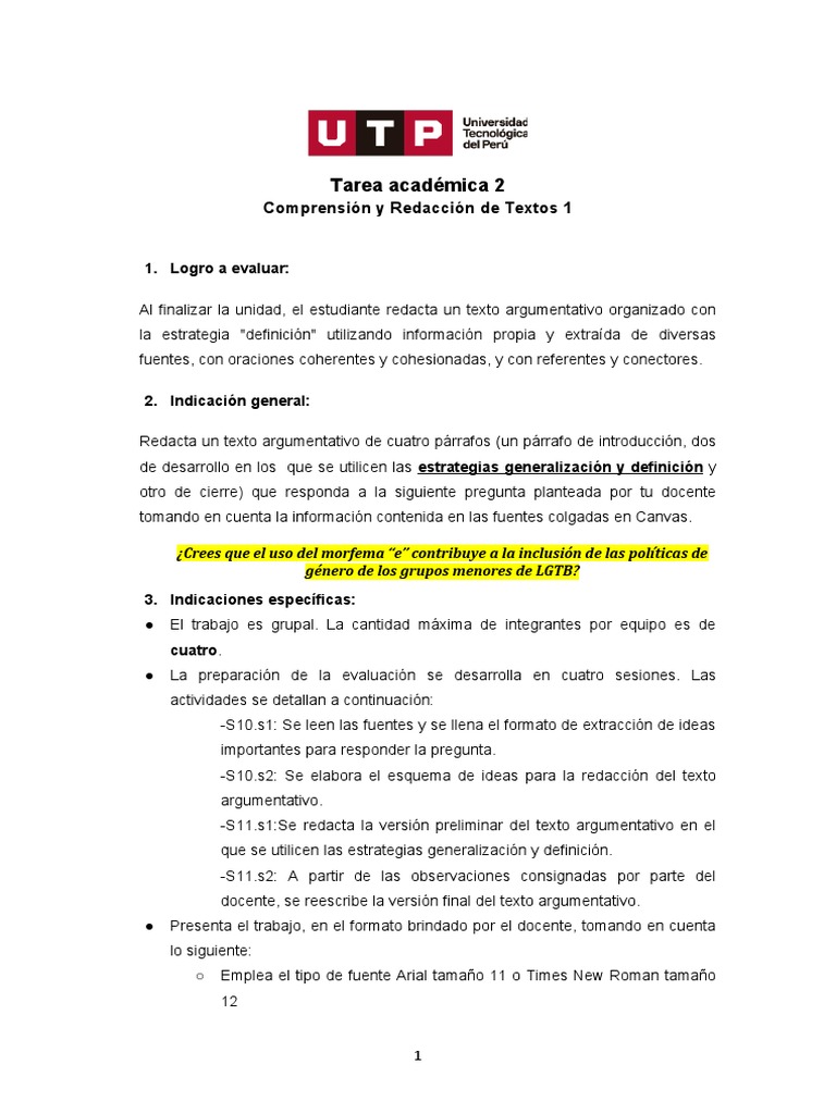 GC N01I TA2Consigna 22C1M | PDF | Puntuación | Plagio