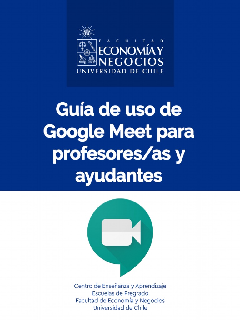Guía Google Meet para Docentes | PDF | Chat en linea | Método de enseñanza