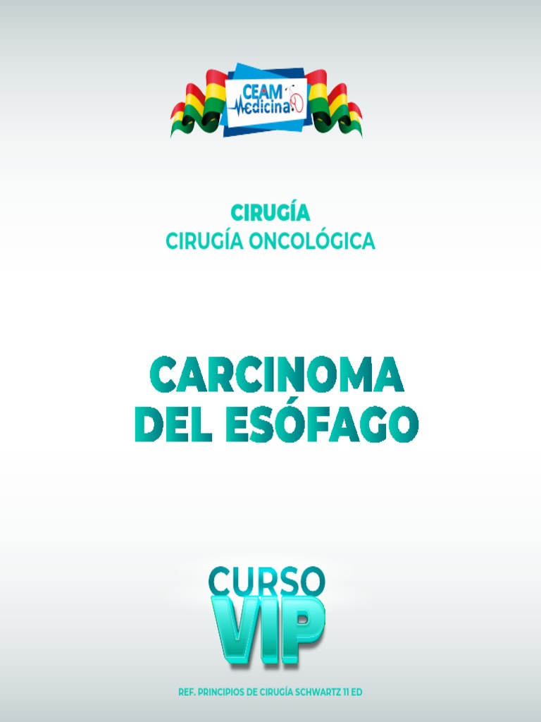 Carcinoma de Esofago | PDF | Cáncer de esófago | Cáncer