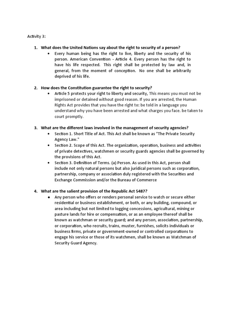 LEA3 Activity 3 | PDF