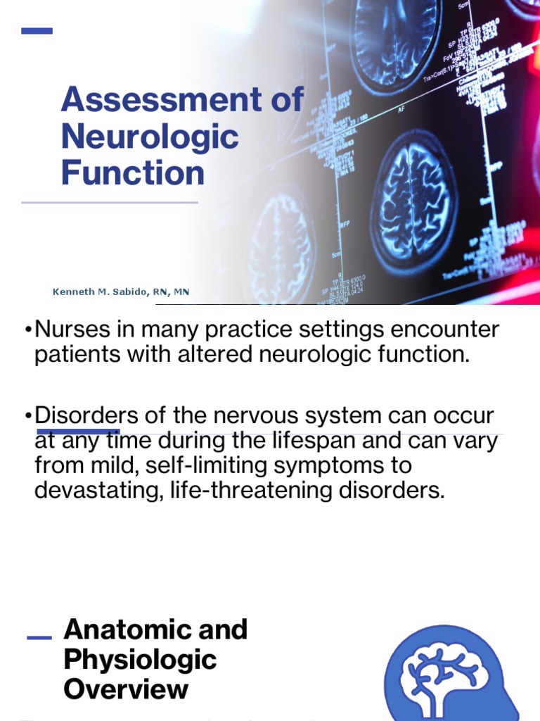 Neurologic Function Assessment Guide | PDF | Nervous System | Central ...