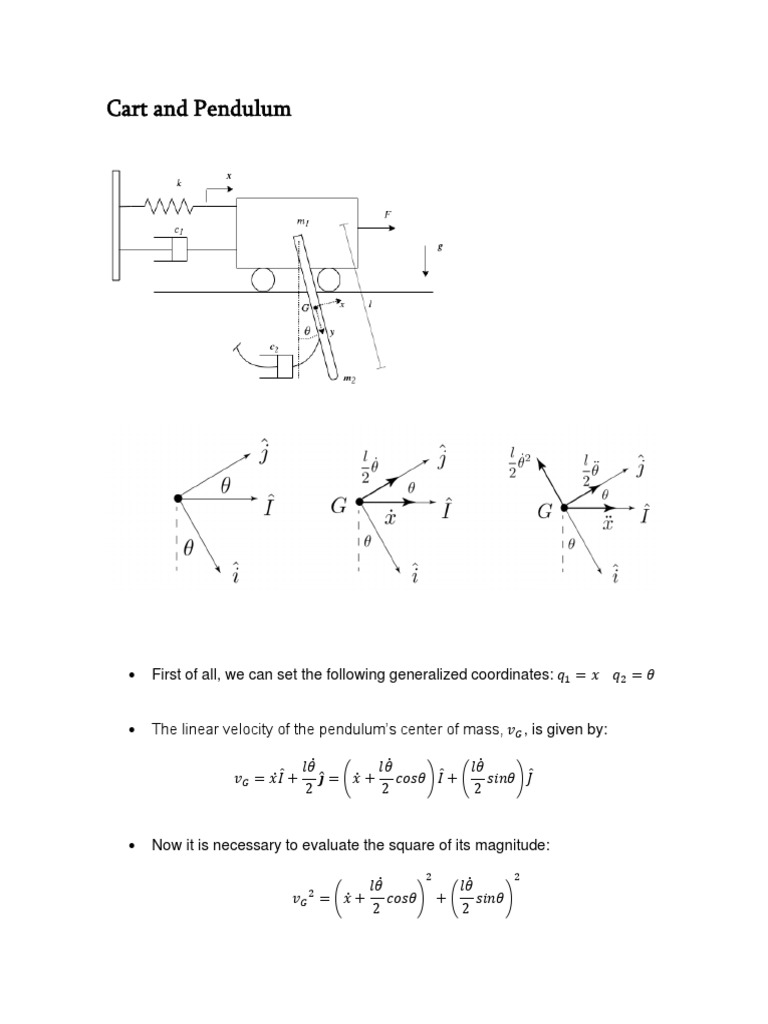 Cart and Pendulum - Results | PDF | Matrix (Mathematics) | Lagrangian Mechanics