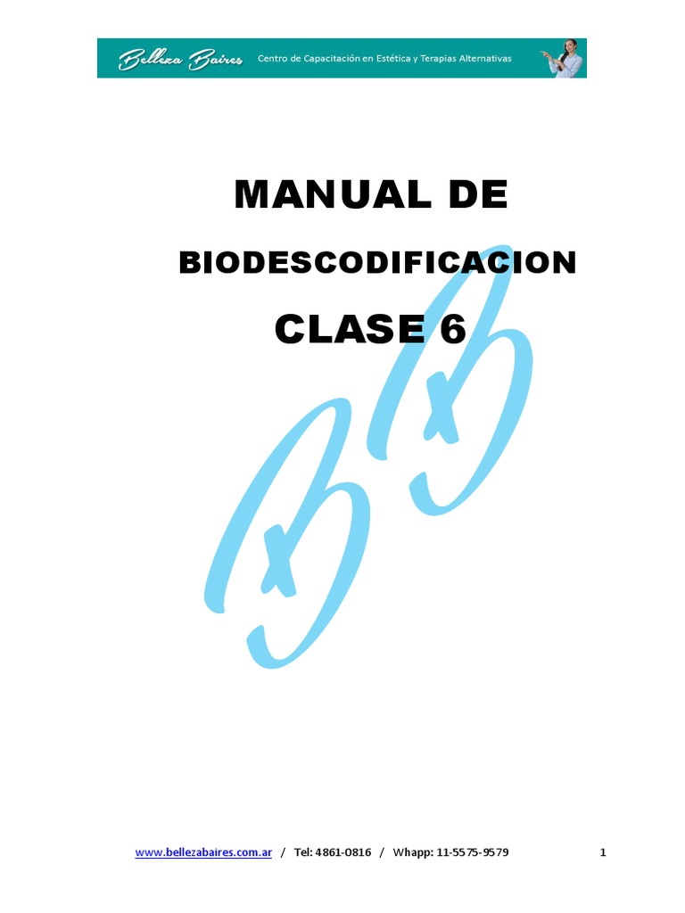 Manual Biodescodificacion Clase 6 | PDF