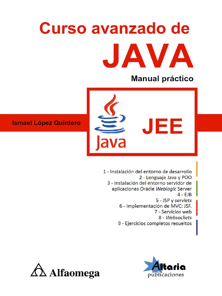 Curso Avanzado de JAVA. Manual Práctico - Ismael López Quintero | PDF ...
