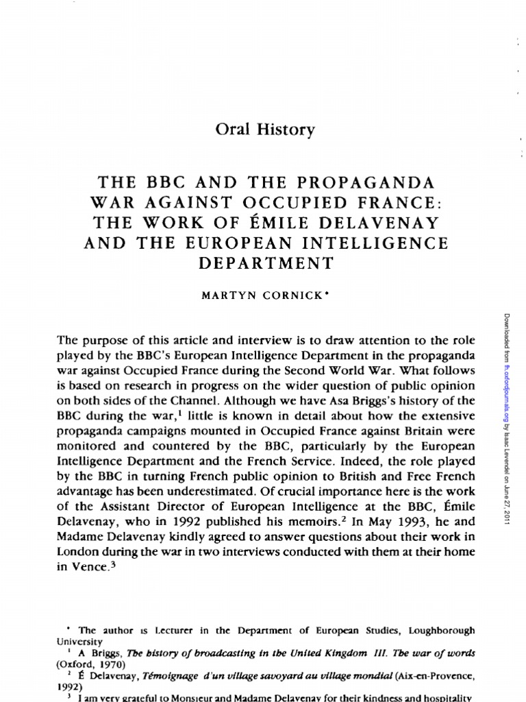 Propaganda War | PDF | Vichy France | Charles De Gaulle