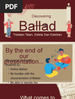 Understanding Ballads and Their Structure | PDF | Metre (Poetry) | Poetry