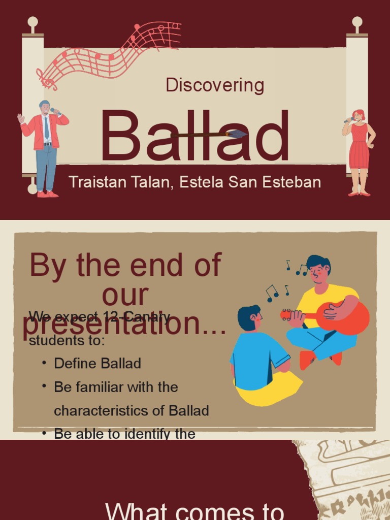 Understanding Ballads: Definition & Types | PDF | Poetry