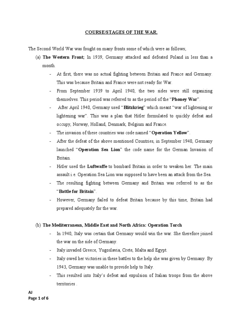 12 Course of The War | PDF | Allies Of World War II | World War II