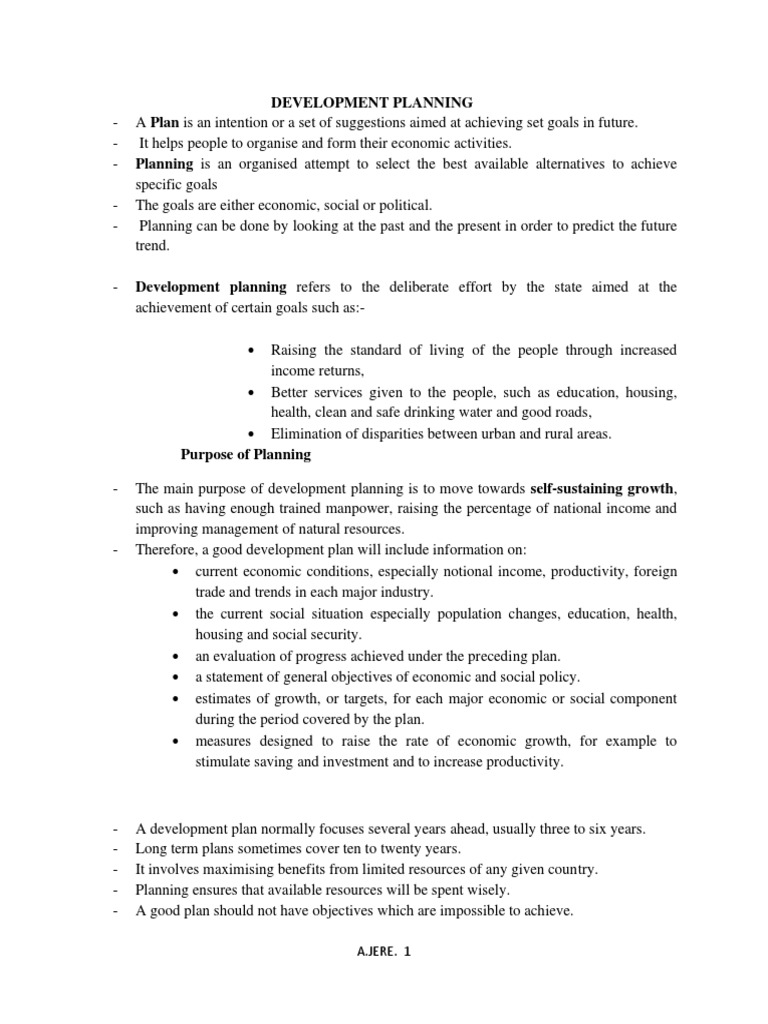 Development Planning | PDF | Economic Growth | International Monetary Fund