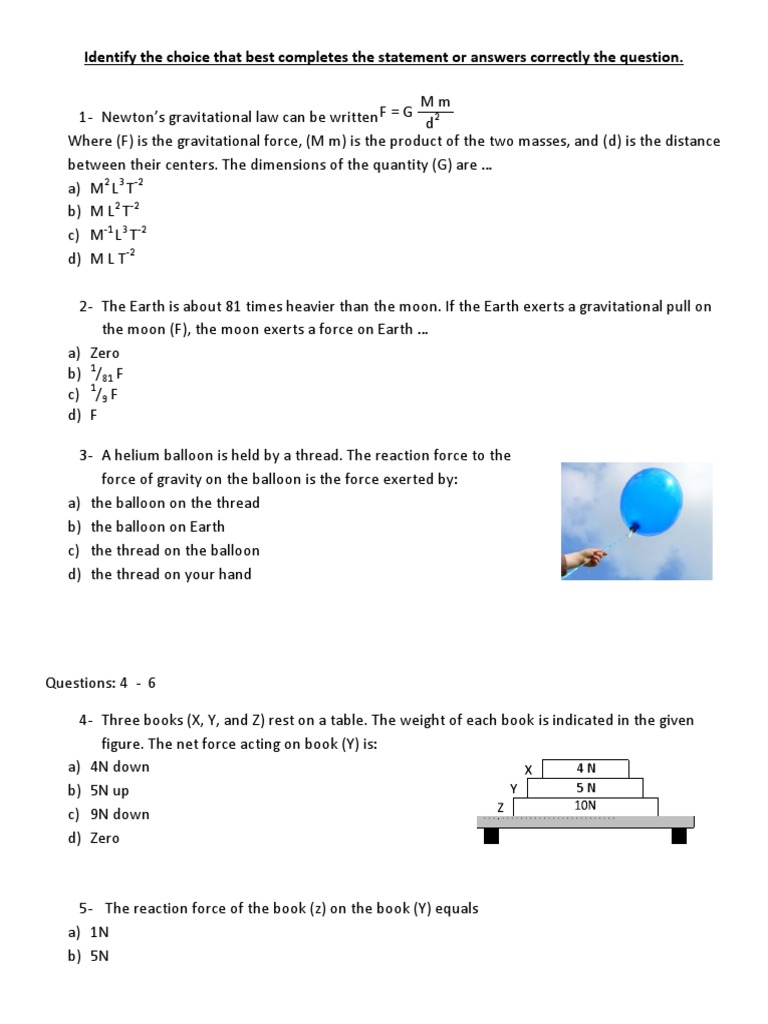 Physics Exam 3 | PDF | Science & Mathematics
