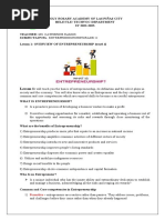 Week 2 Entrep Module | PDF | Entrepreneurship | Competence (Human ...