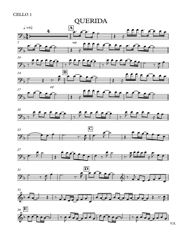 Querida - Cellos Cuarteto. | PDF | Échecs