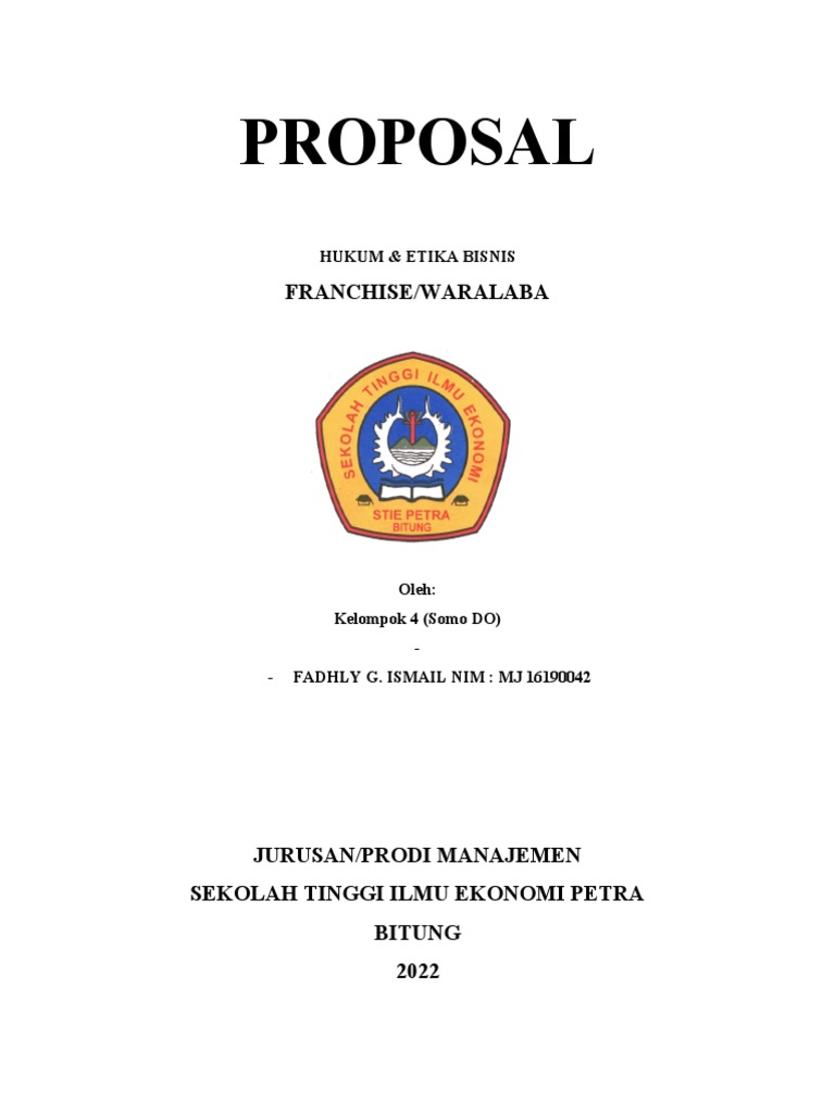 Presentasi Waralaba | PDF
