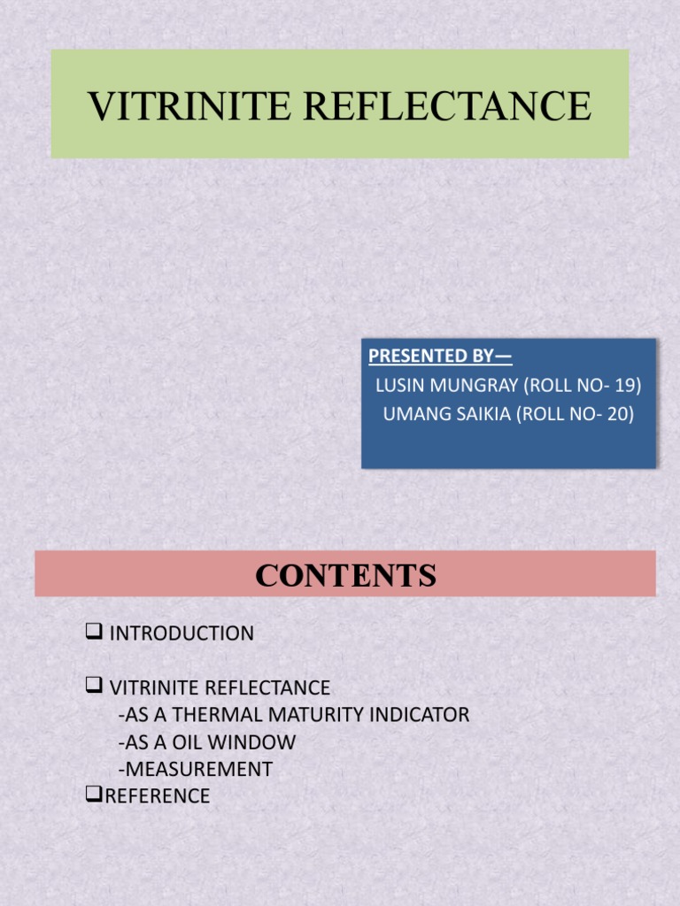 Vitrinite Reflectance | PDF | Hydrocarbons | Fossil Fuels