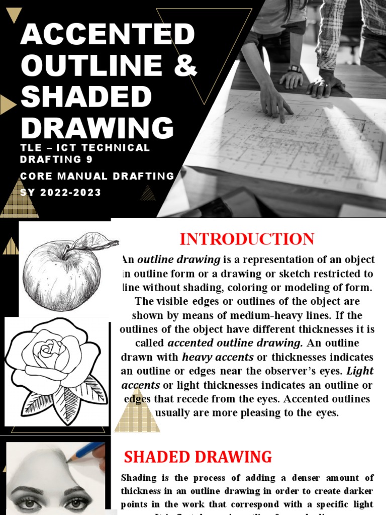 Accented Outline & Shaded Drawing | Download Free PDF | Drawing ...