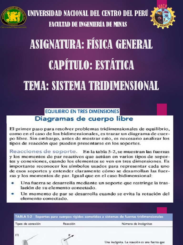 Estatica Tridimensional | PDF