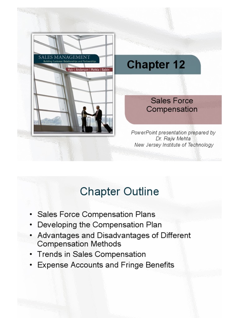 Chapter8 CH 12-Sales Force Compensation | PDF | Cost Of Living | Sales