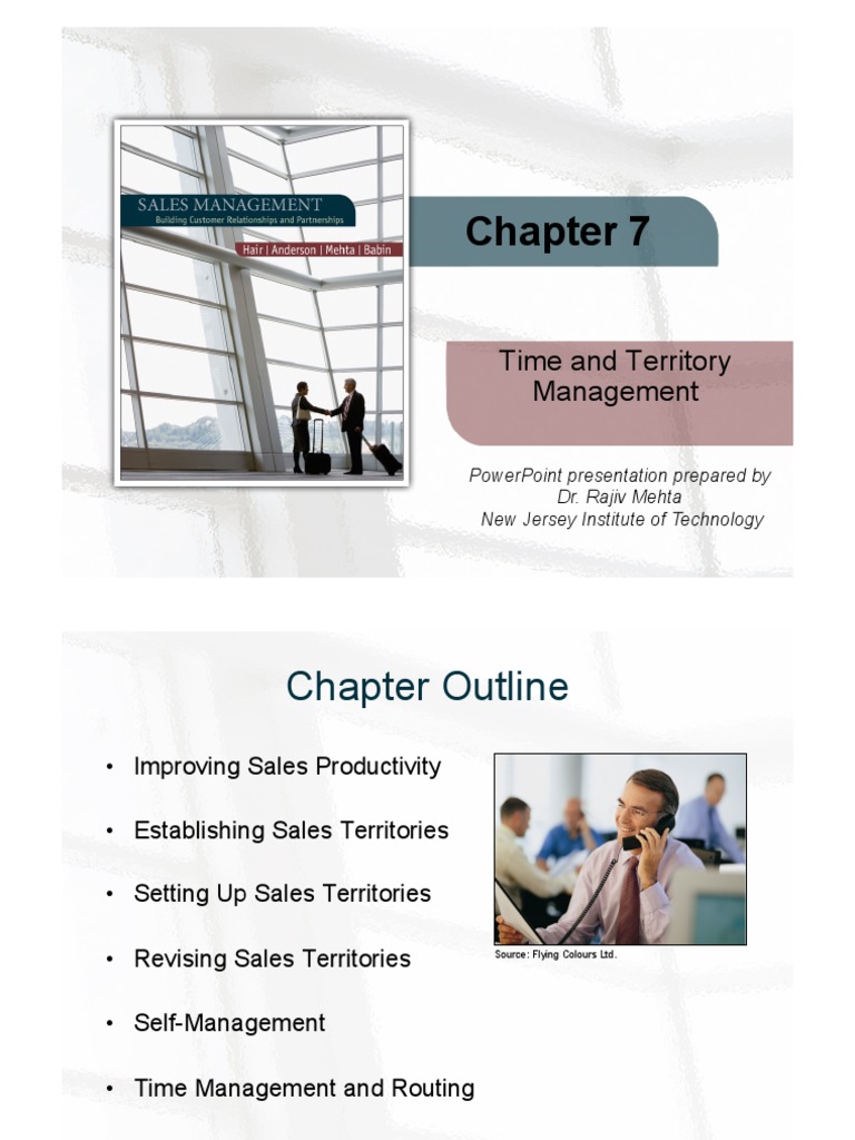 Chapter4 - CH - 07-Time and Territory Management | PDF | Sales | Business