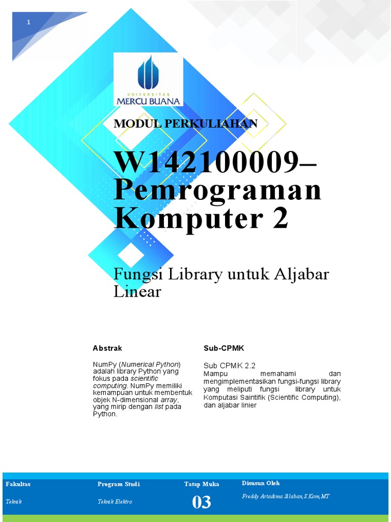 Modul Bahan Ajar - Modul 03 - Pertemuan 3 - PK2 | PDF