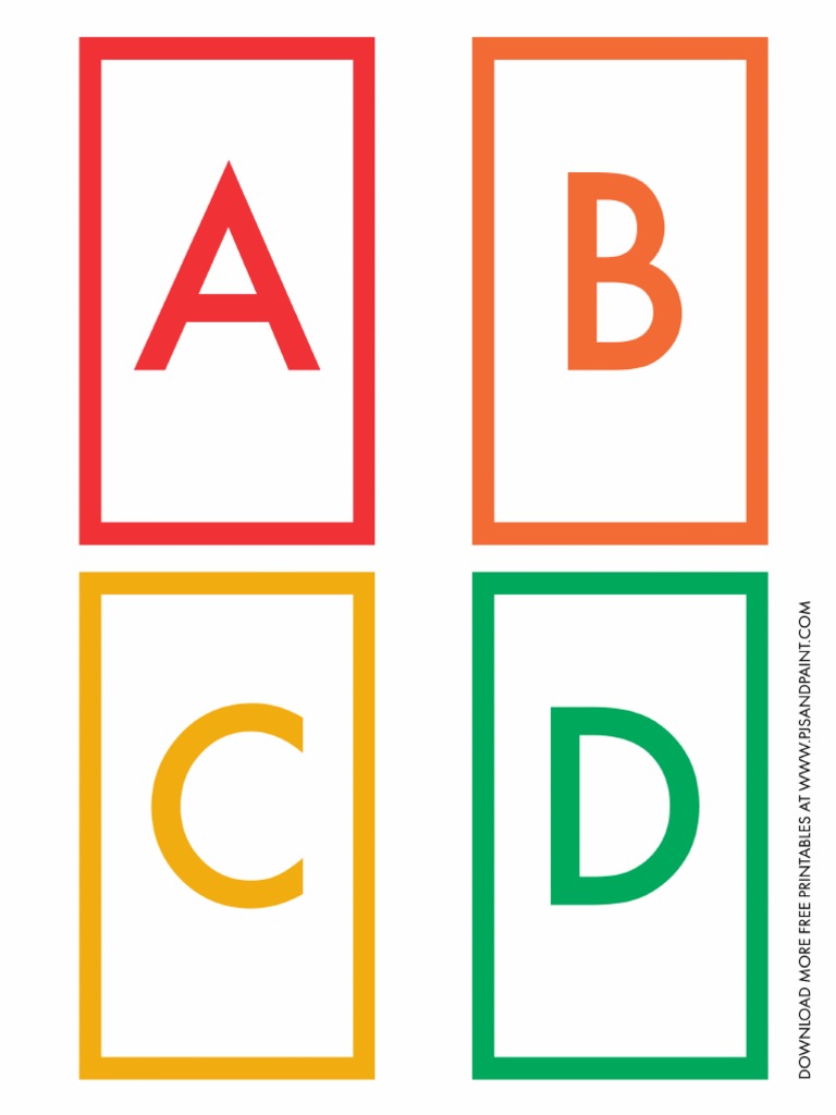 Alphabet Flash Cards PjsandPaint | PDF