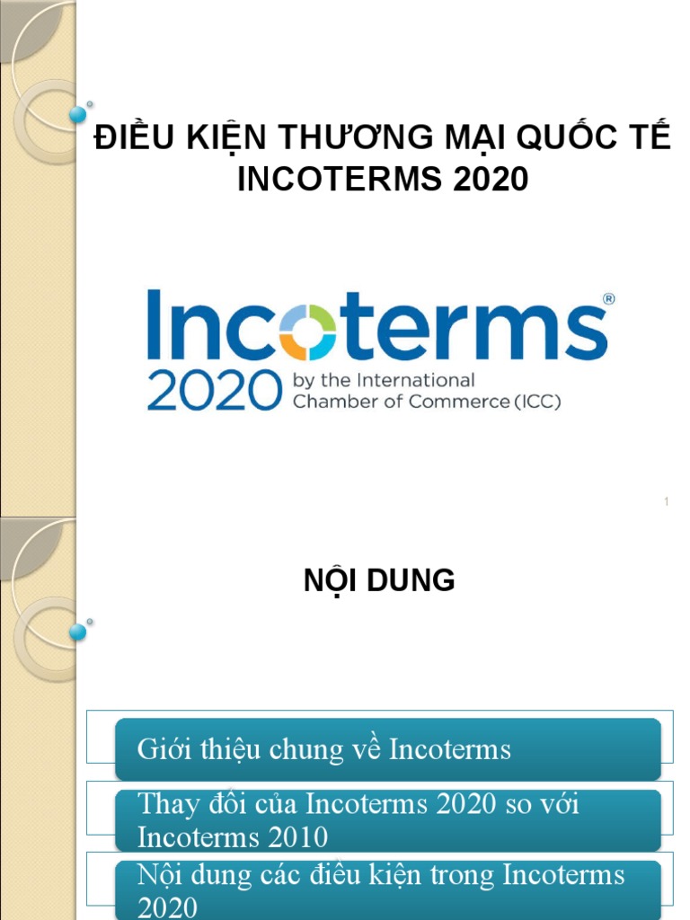 Chương 2 - Incoterms 2020 - Updated - G I SV-new | PDF