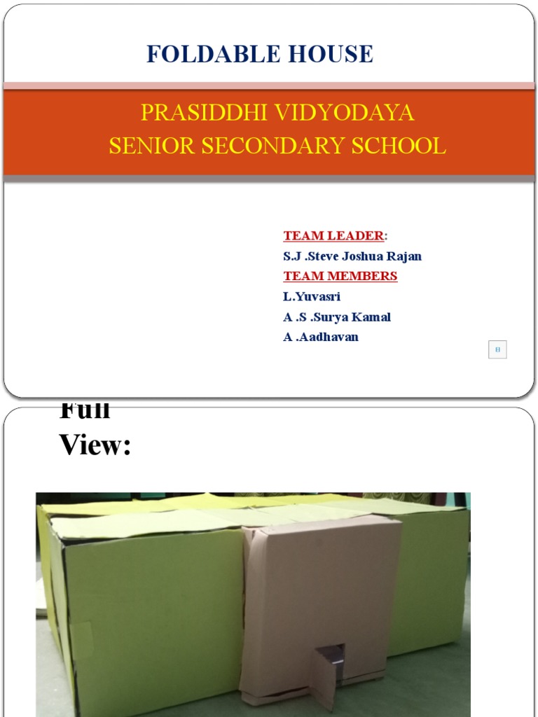 Foldable House | PDF