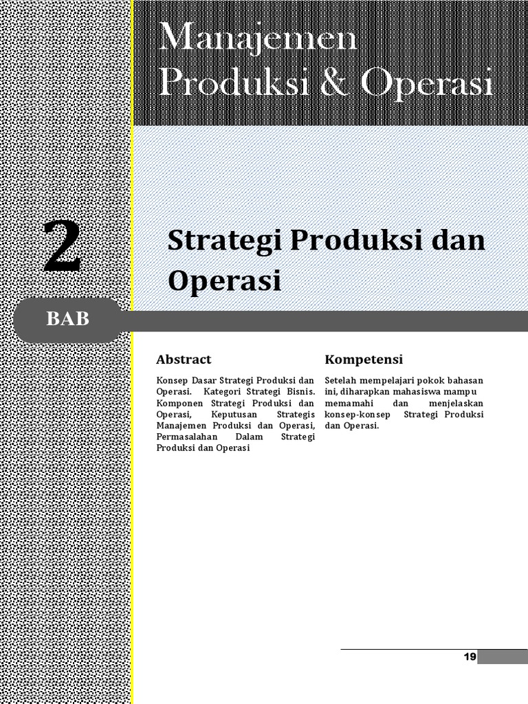 Evaluasi Strategi Operasi Produksi | PDF