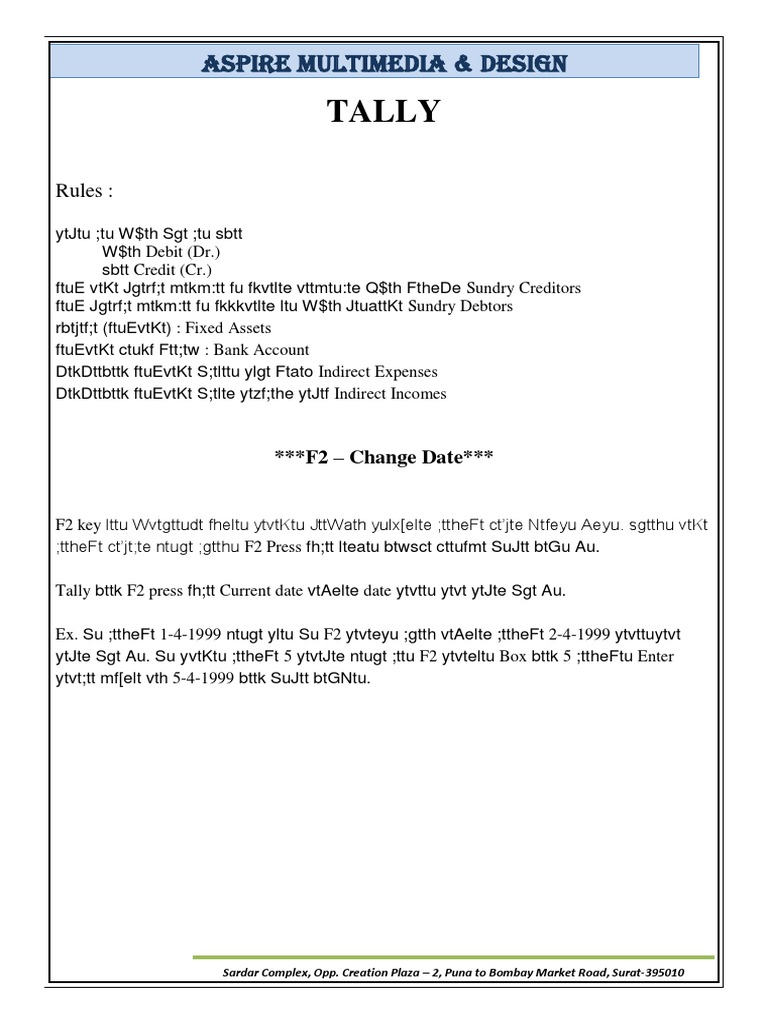 Tally Book Gujarati | PDF | Financial Services | Banks