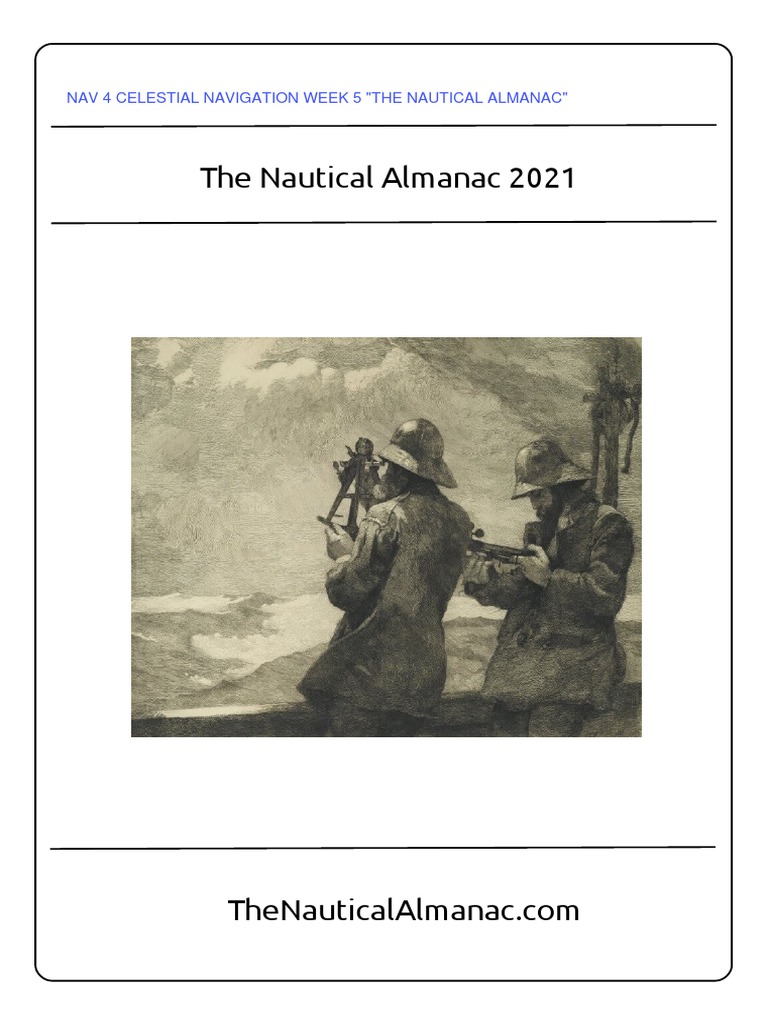 2021 Nautical Almanac With Pop Up | PDF | Longitude | Navigation
