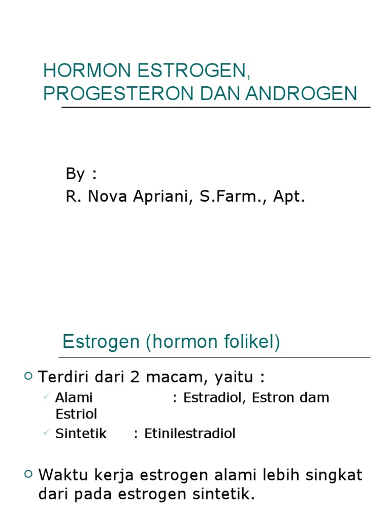 B Hormon Estrogen, Progesterone, Dan Androgen | PDF
