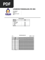 Format Log Book Pangkalan LPG 3 Kg-1 | PDF