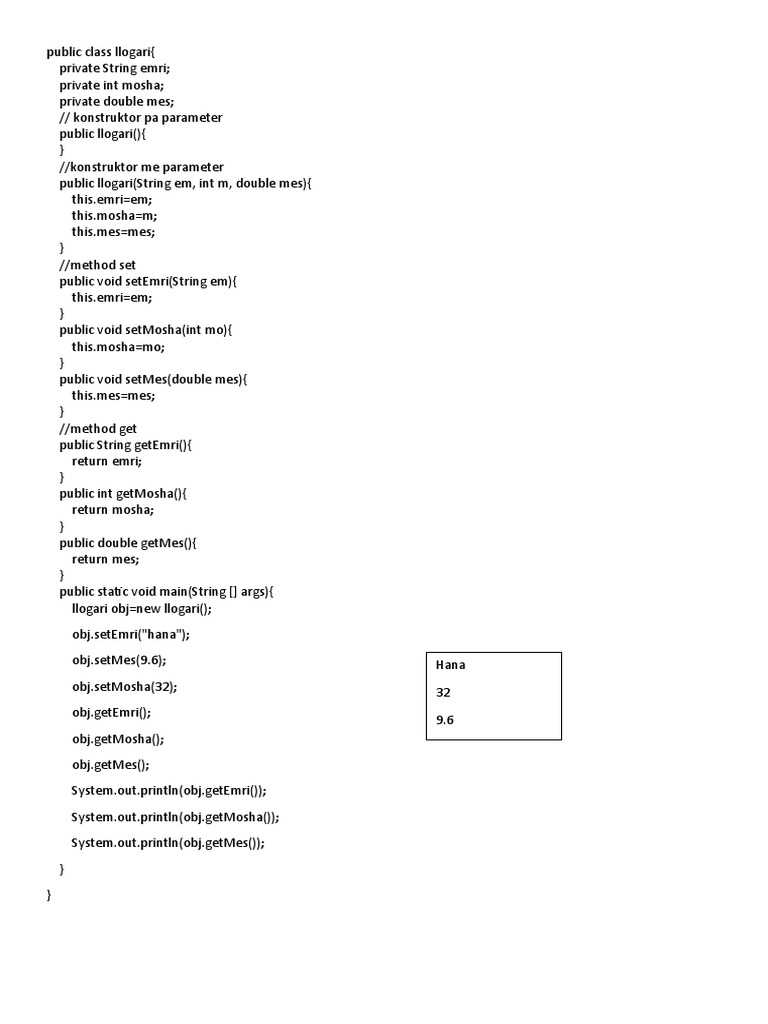 Ushtrime Ne Java | PDF