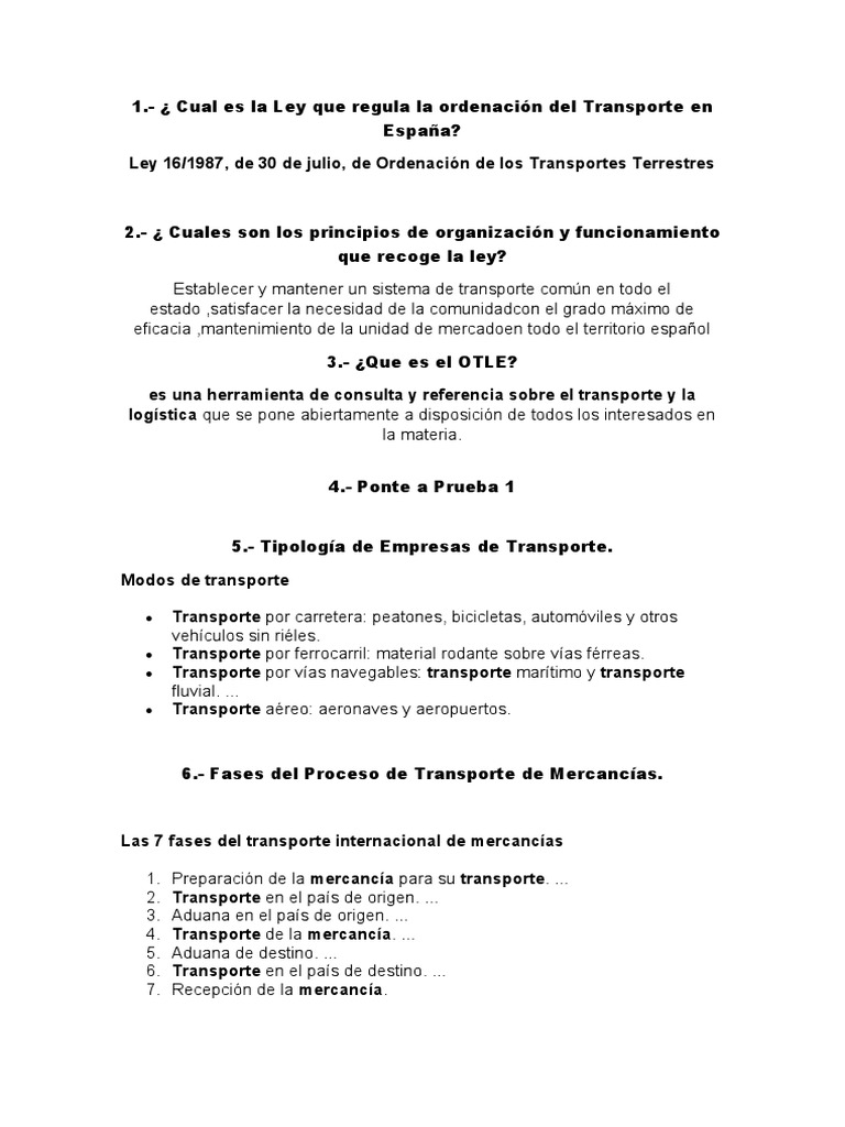 Trabajo de OTM | PDF | Transporte | Aeropuerto