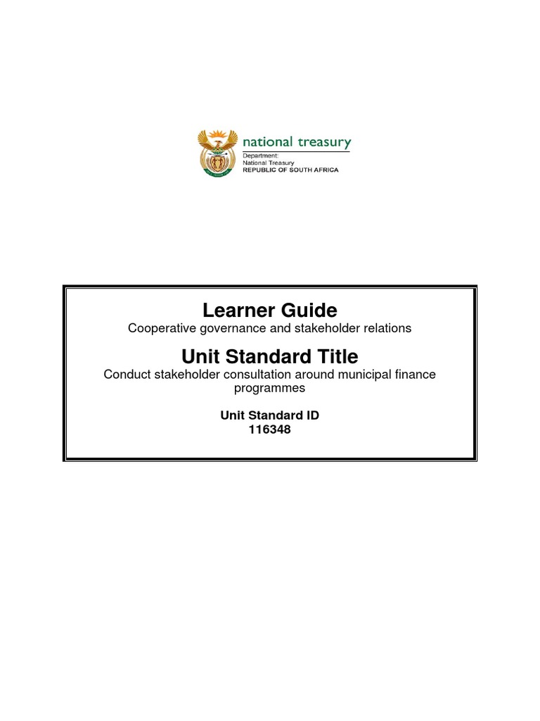 US 116348 Learner Guide 1 | PDF | Educational Assessment | Negotiation