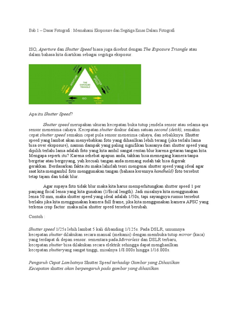 Segitiga Exposure | PDF