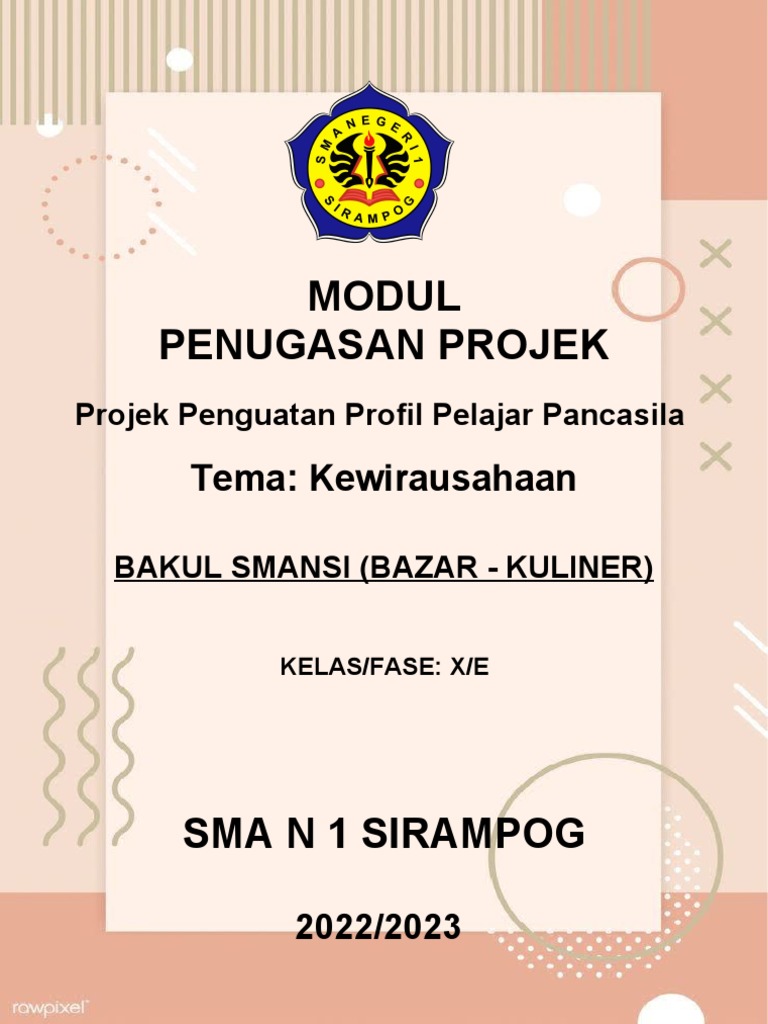 Bazar Kuliner Kewirausahaan SMANSI | PDF | Seni